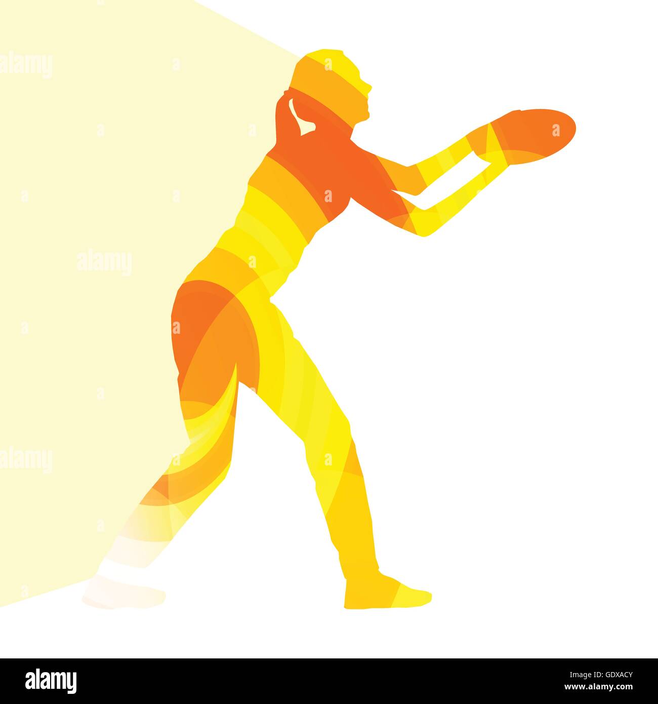 People playing flying disc Stock Vector Images - Alamy