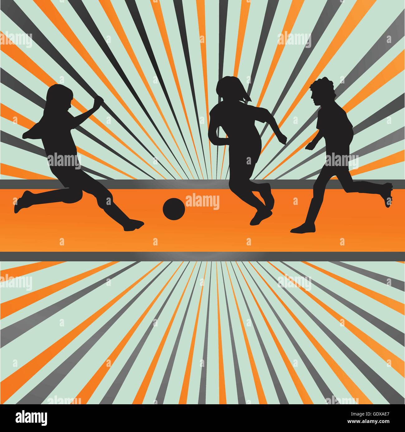 Kids playing soccer vector background Stock Vector Image & Art - Alamy