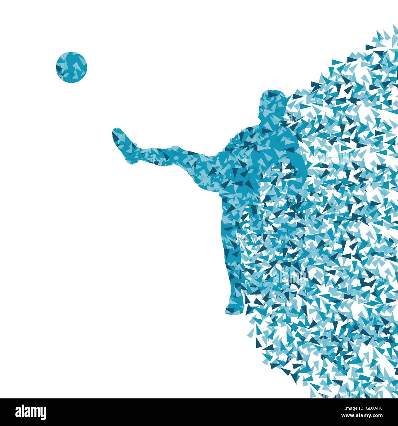 Soccer player ball kick vector background concept for poster Stock ...