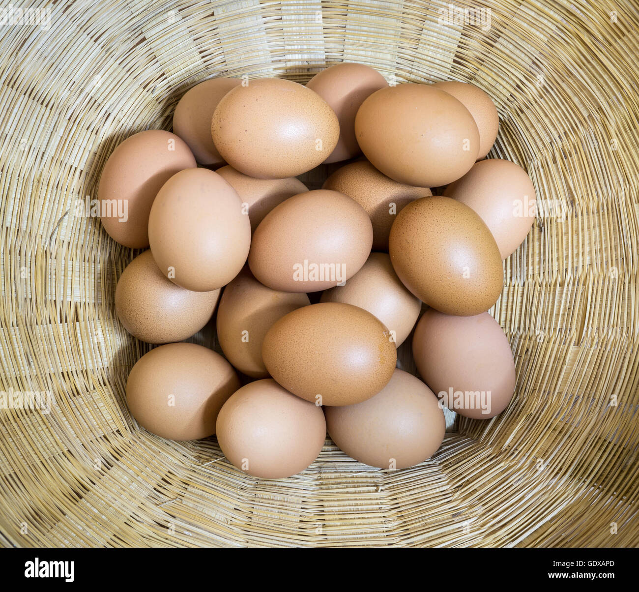eggs group in basket Stock Photo - Alamy