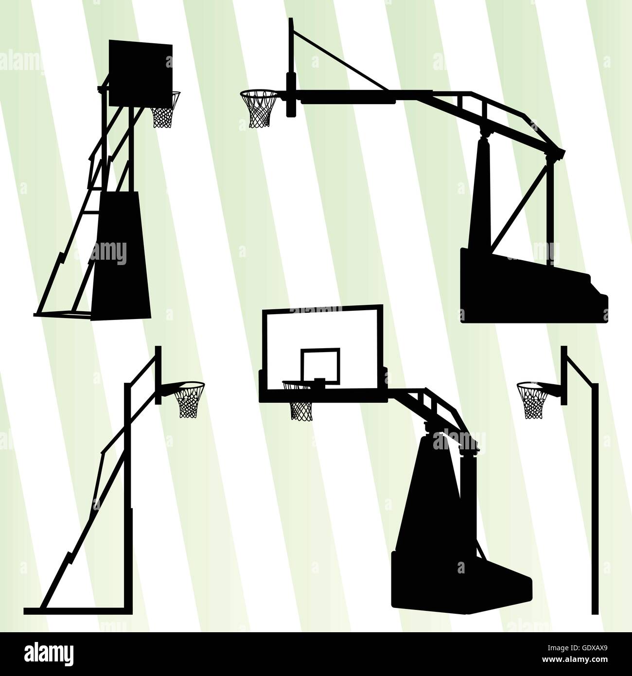 Basketball hoop vector hi-res stock photography and images - Alamy