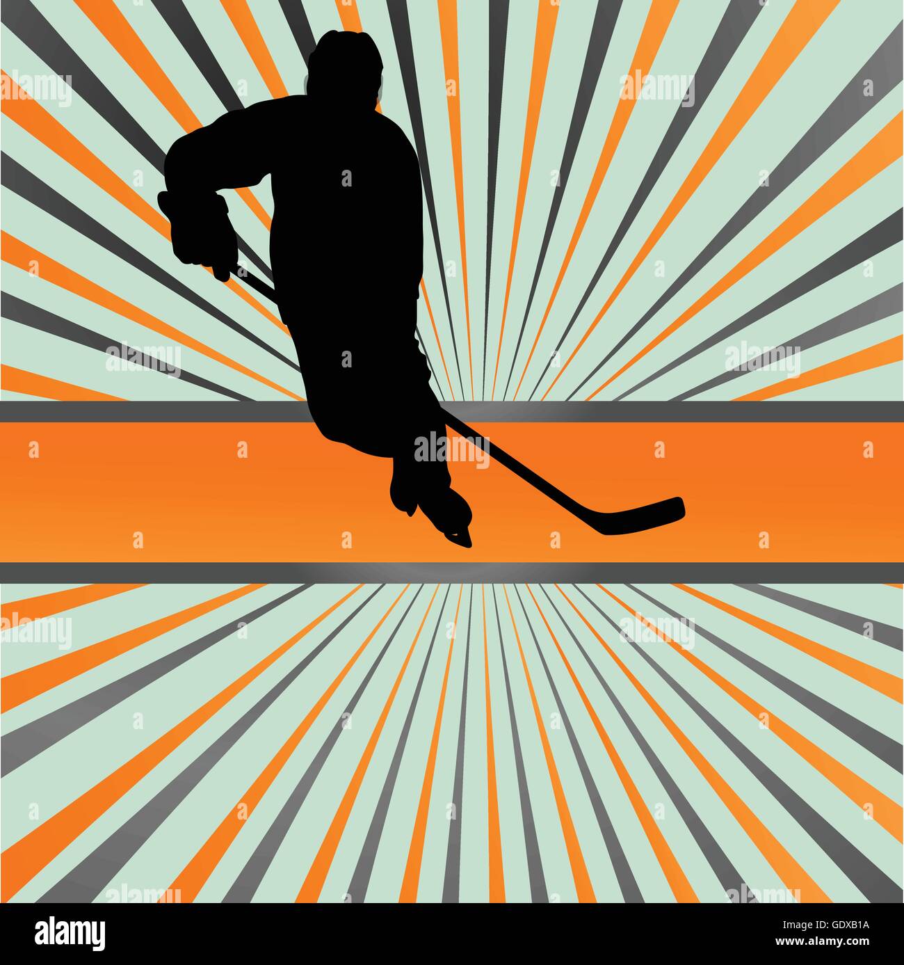 Ice hockey player silhouette sport abstract vector background concept ...