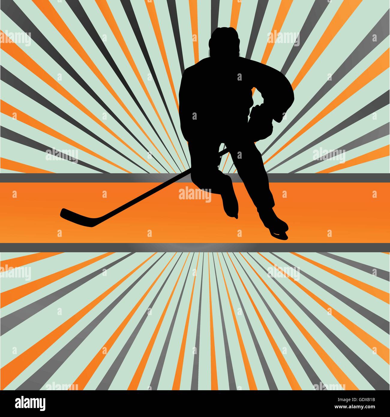 Ice hockey player silhouette sport abstract vector background concept ...