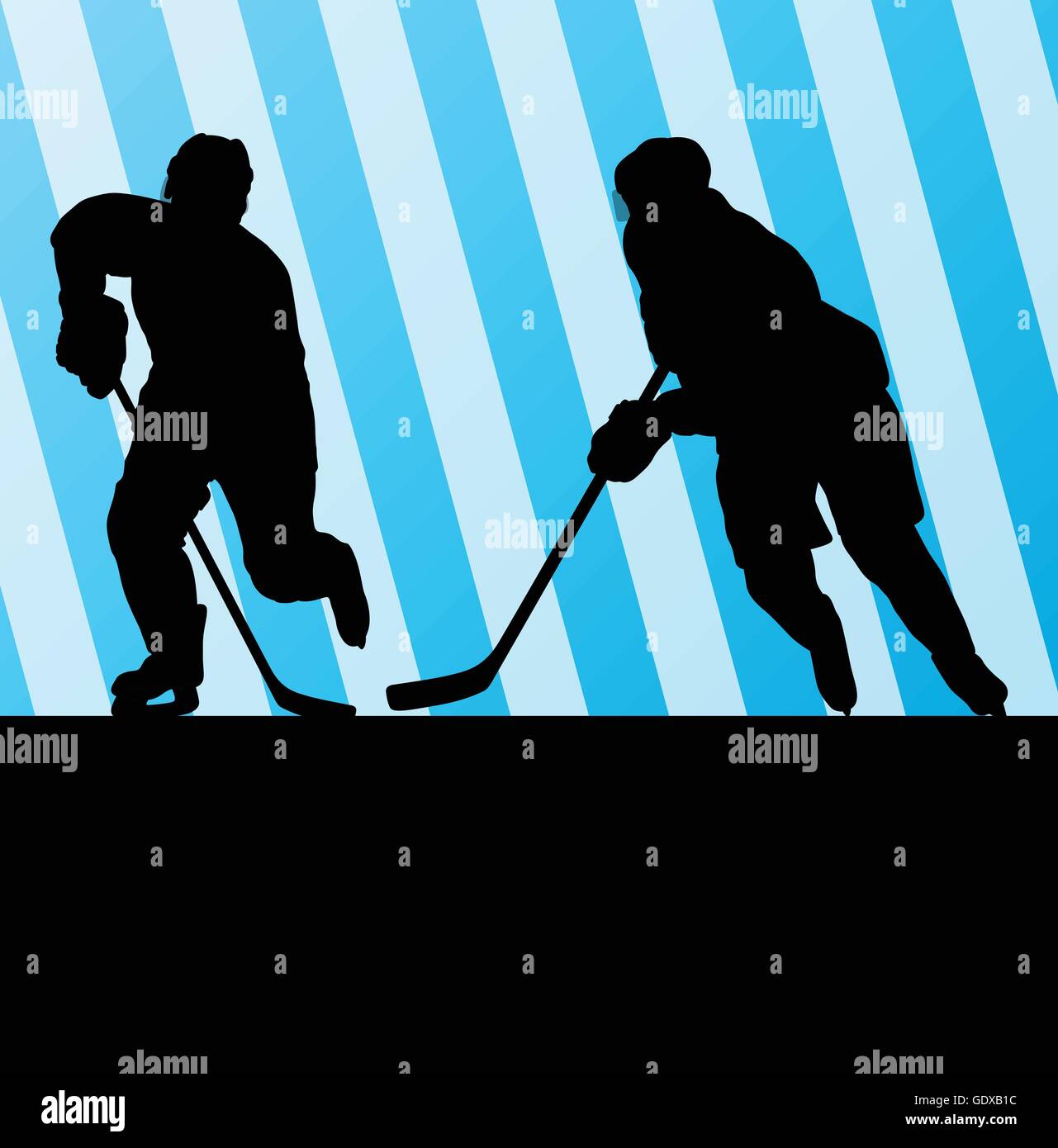 Ice hockey player silhouette sport abstract vector background concept ...