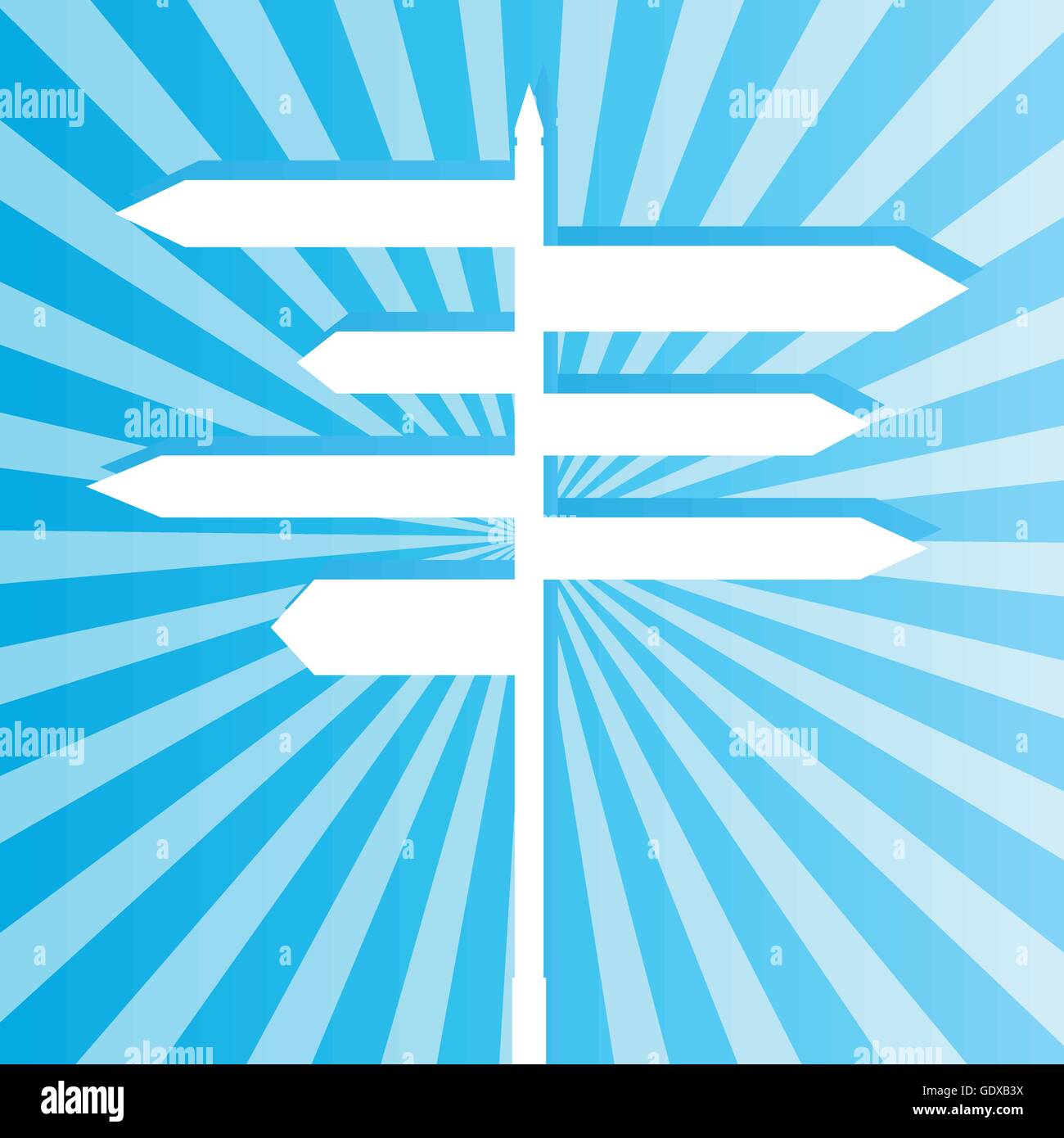 Crossroad sign post vector background for poster Stock Vector Image ...