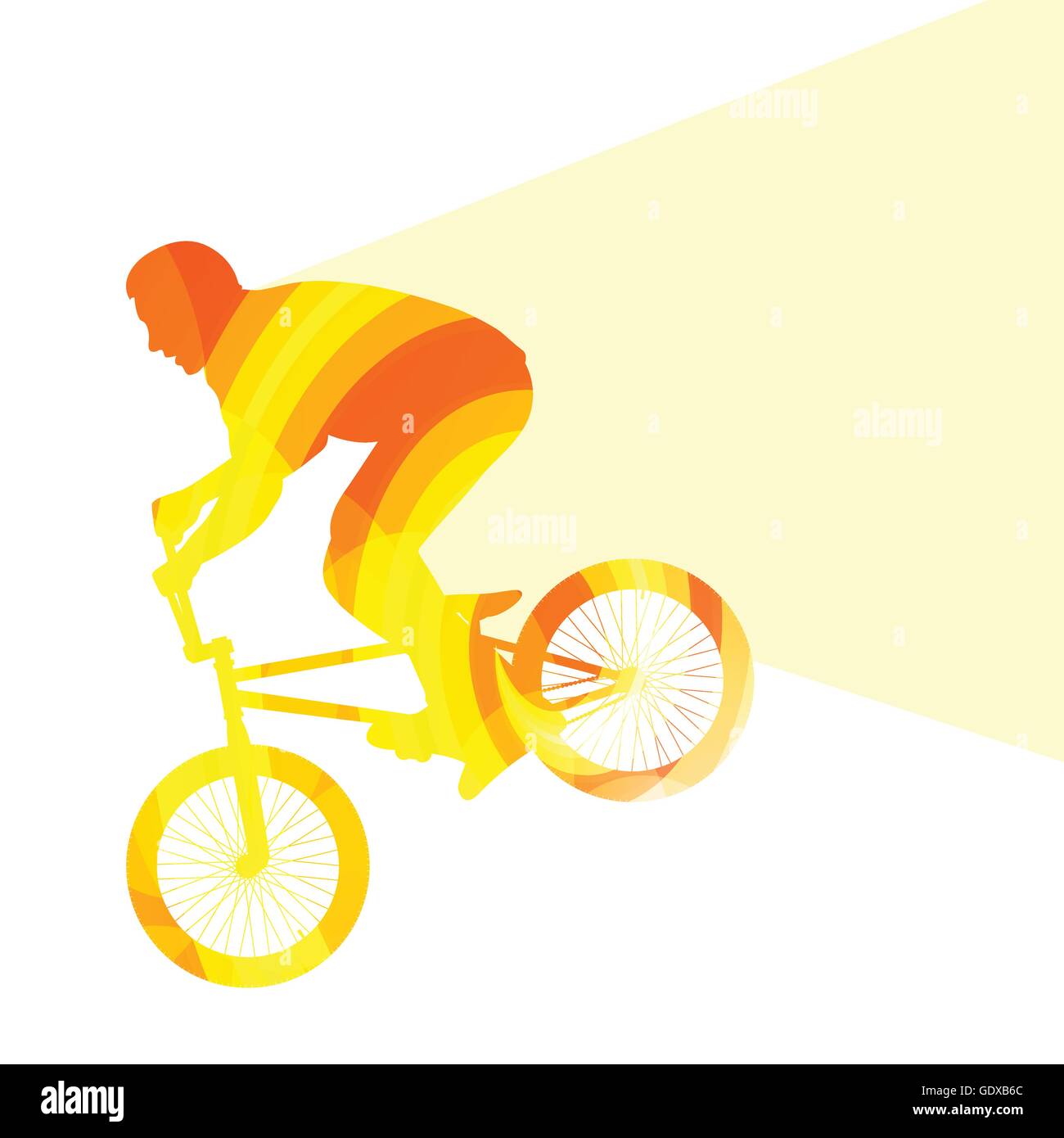 Extreme cyclists abstract bicycle rider silhouette vector background ...