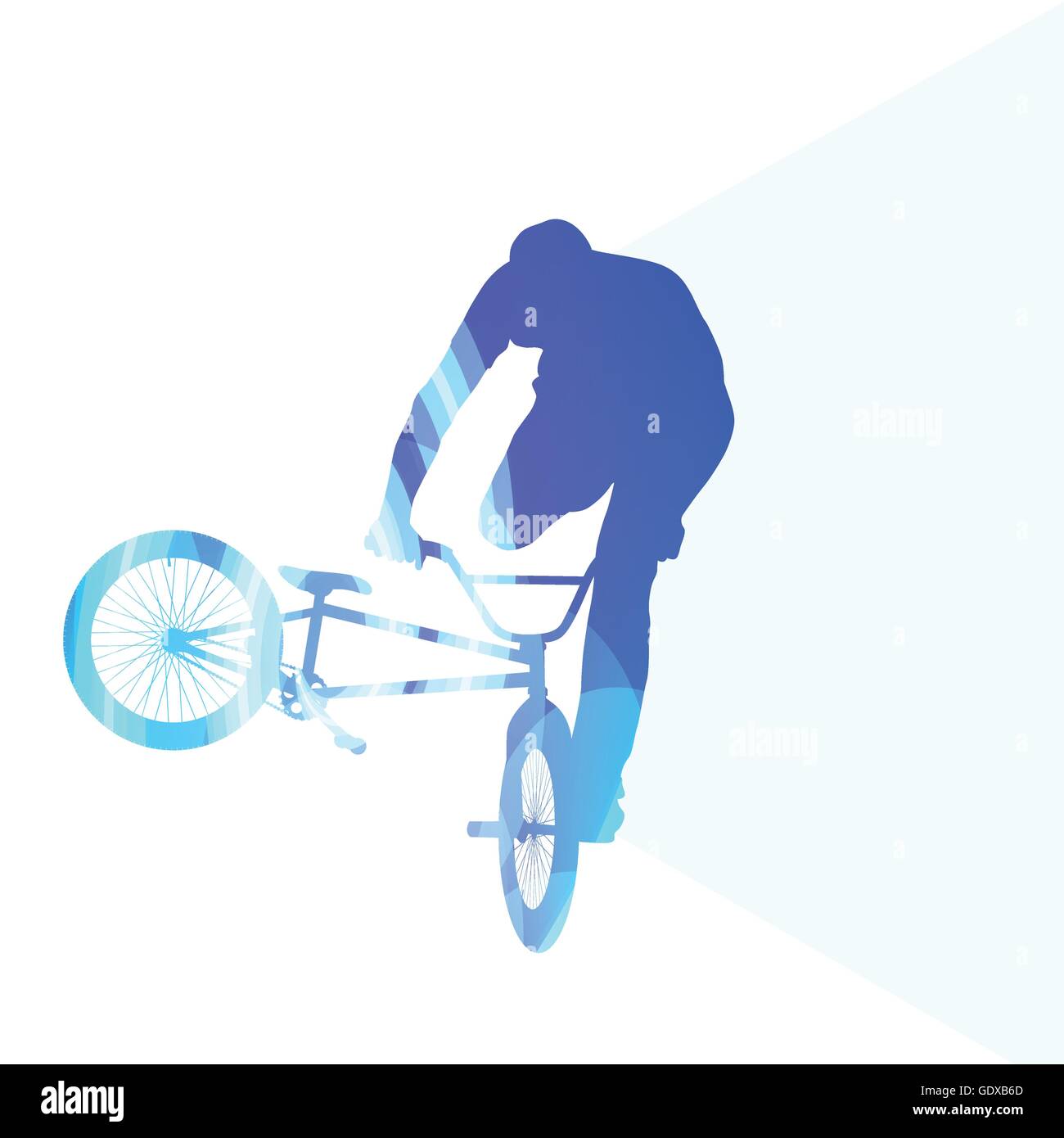 Extreme cyclists abstract bicycle rider silhouette vector background ...