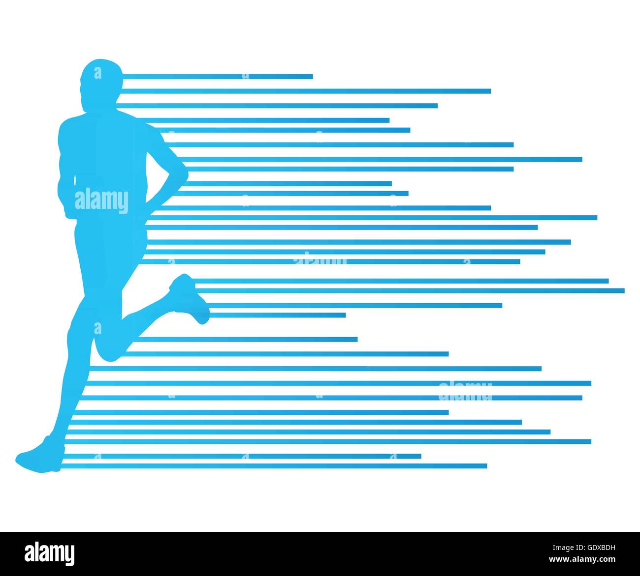 Man runner silhouette vector background template concept made of ...