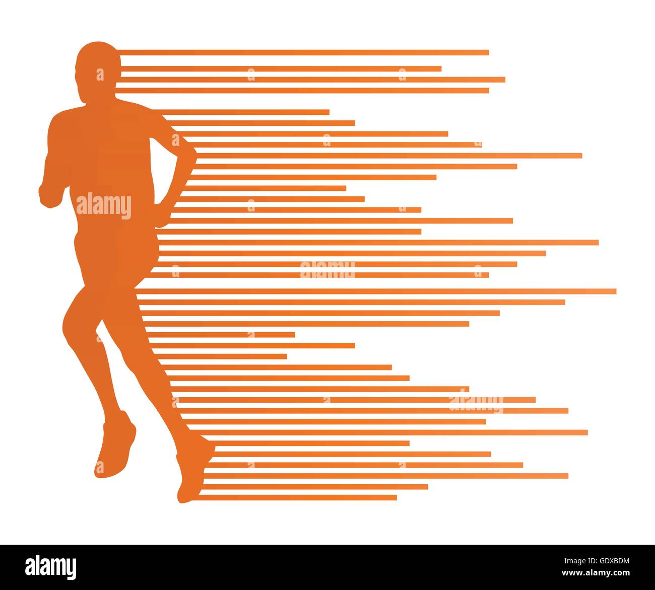 Man runner silhouette vector background template concept made of ...