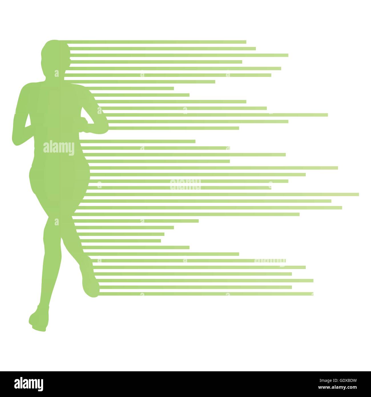 Woman runner silhouette vector background template concept made of ...