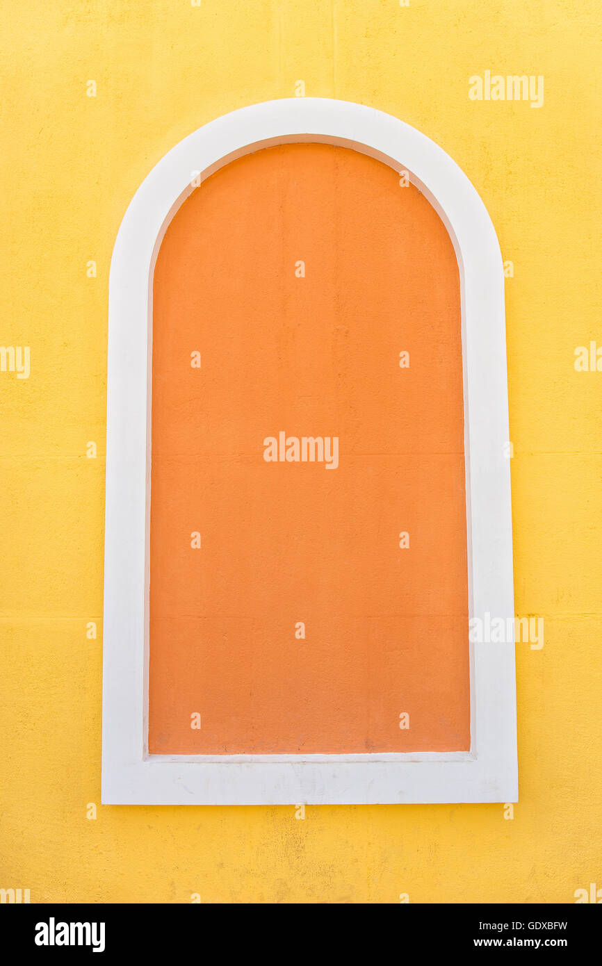 Windows created by the cement wall hi-res stock photography and images ...