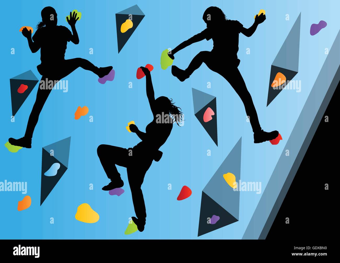 Rock Climbing Wall Graphic