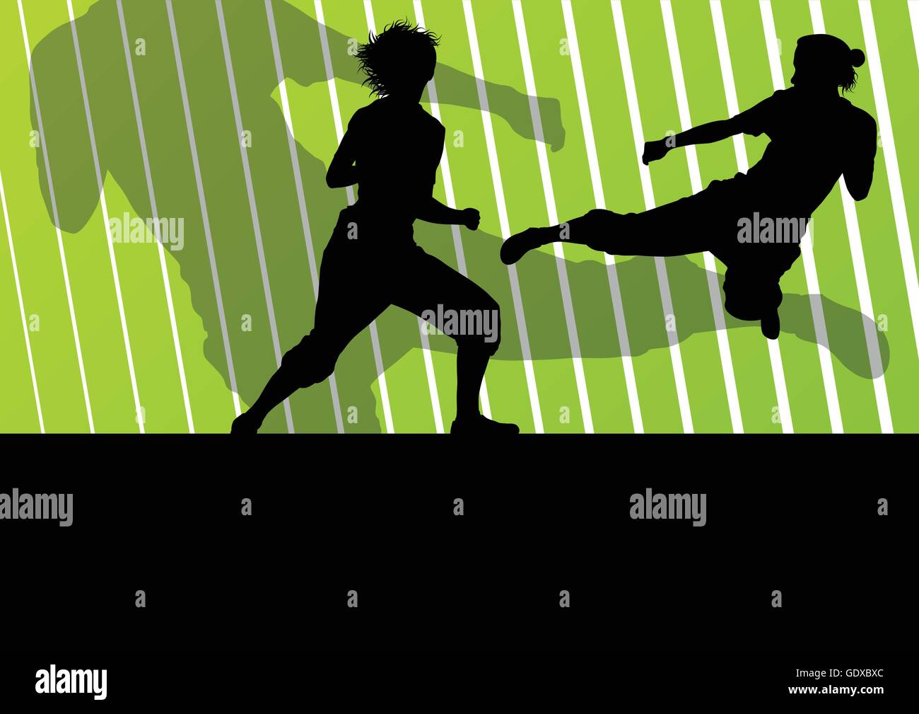 Women as fighters Stock Vector Images - Alamy