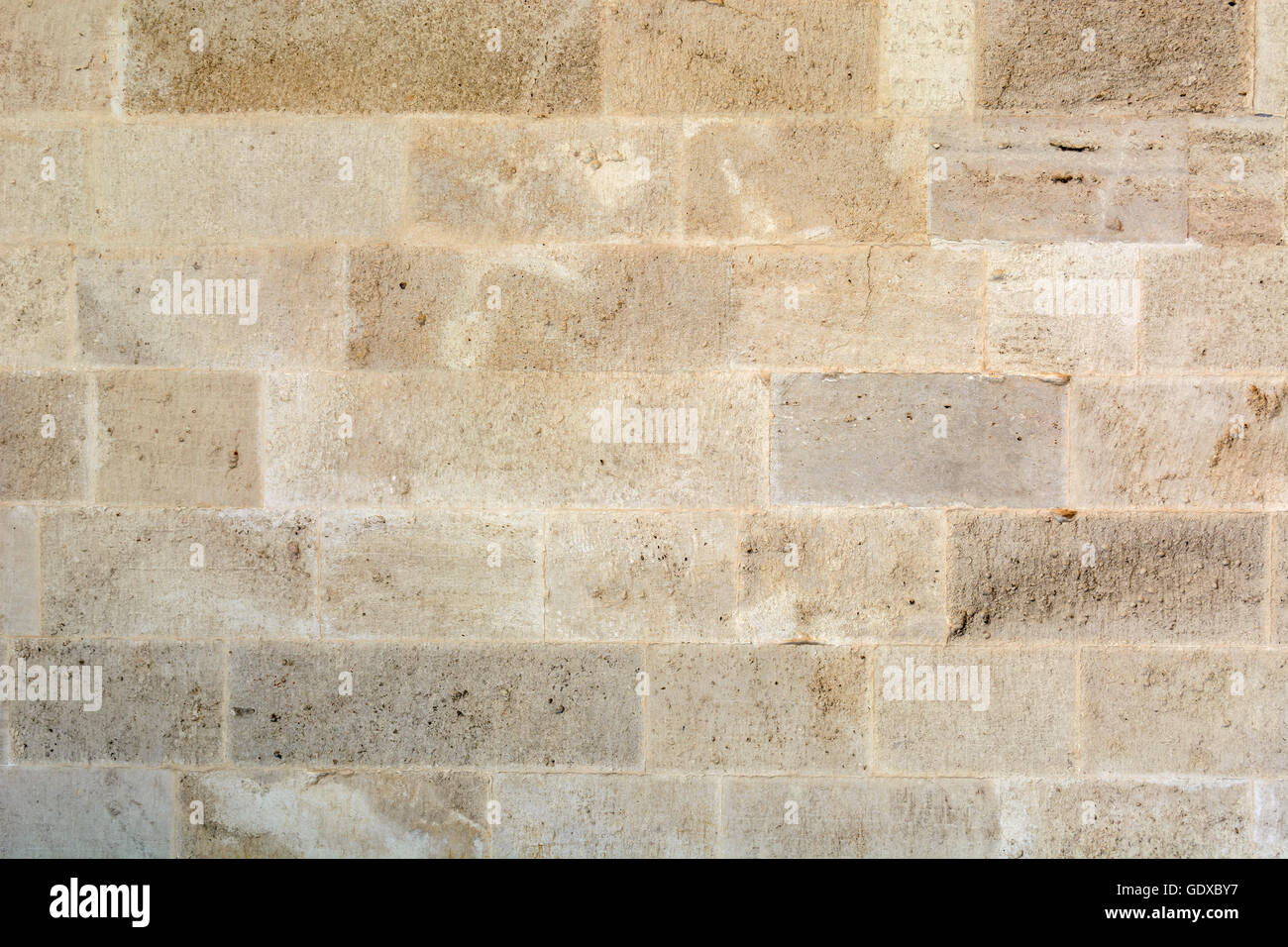 gray wall of sandstone blocks rectangular shape with smooth edges Stock ...