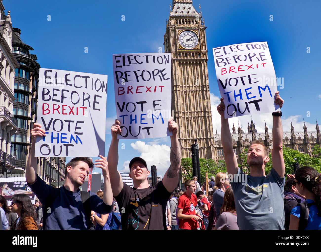 Brexit protest big ben hi-res stock photography and images - Alamy