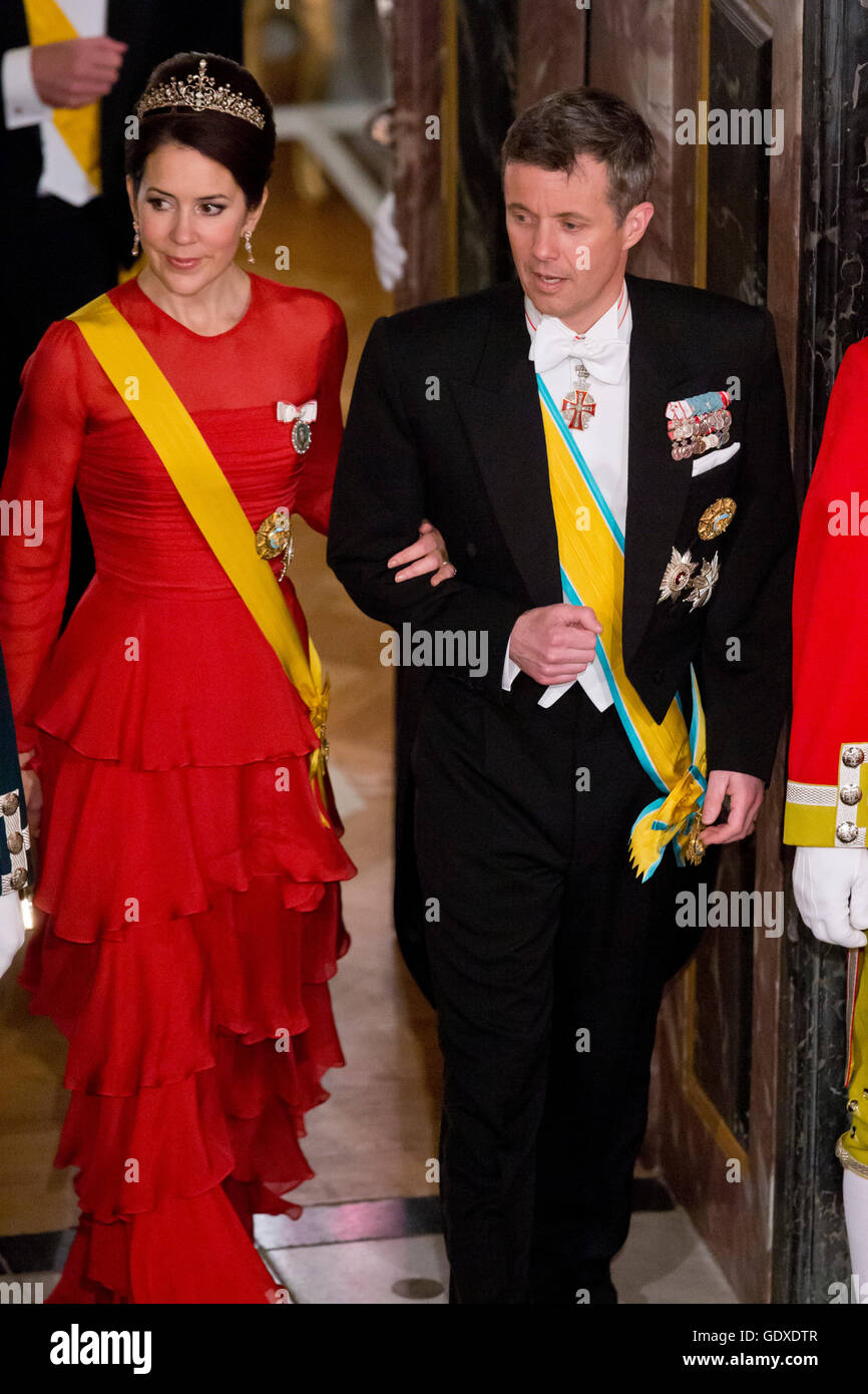 Crown Prince Frederik And Crown Princess Mary Of Denmark Attends A