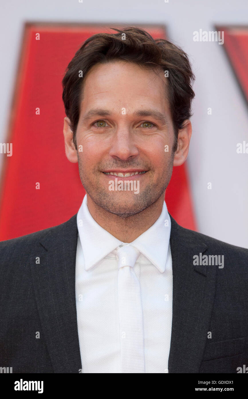 Actor Paul Rudd attends the European Premiere of Marvel's 'Ant-Man' at ...