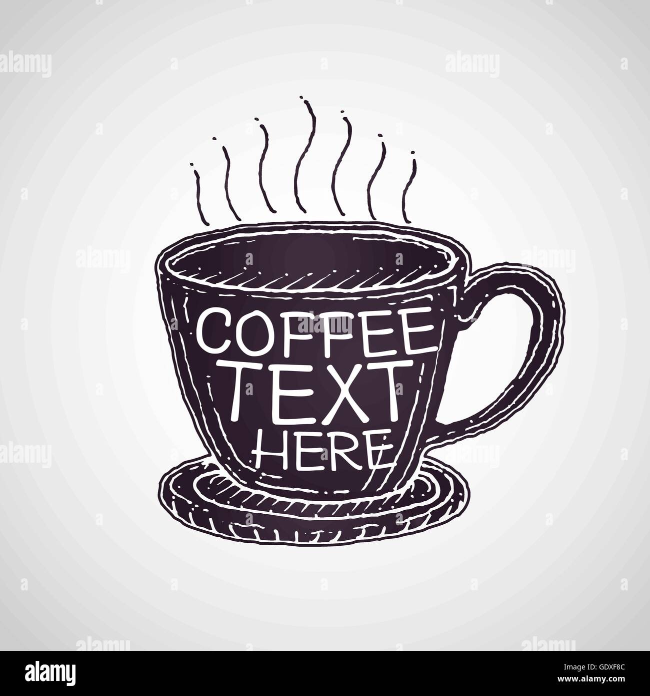 Coffee cup vector drawing Stock Vector Image & Art - Alamy