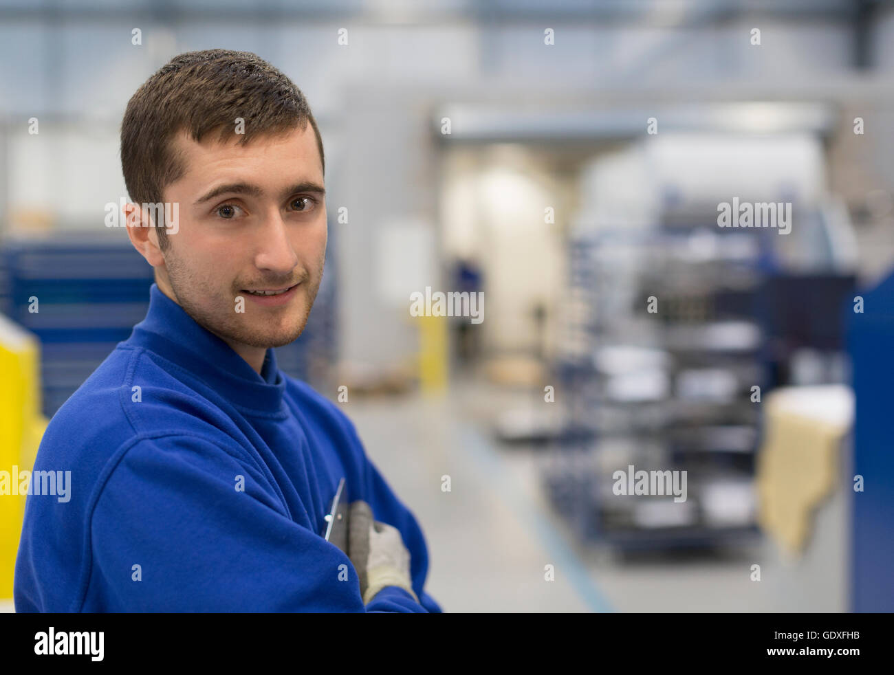 Mill factory worker man portrait hi-res stock photography and images ...
