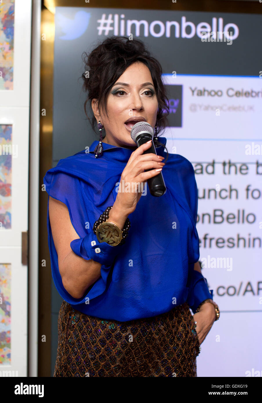 Nancy Dell'Olio attends the official launch of Limonbello by Nancy Dell ...