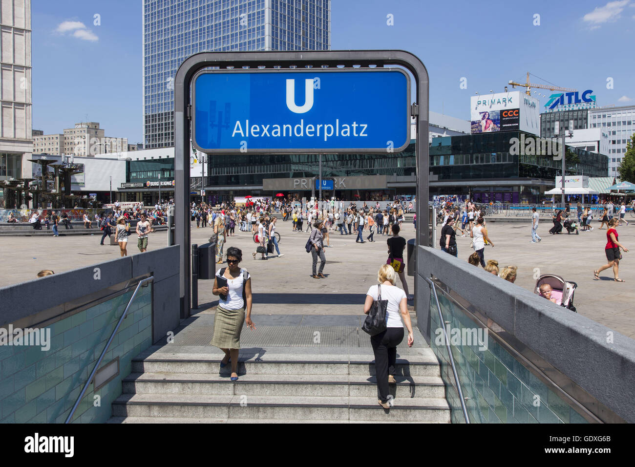 Alexanderplatz in Berlin, Germany, 2014 Stock Photo - Alamy