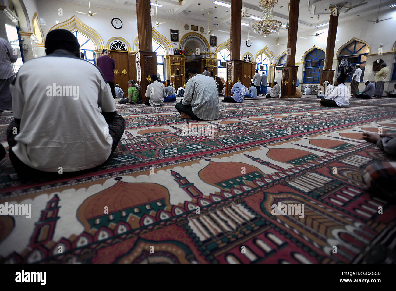 Before Friday prayers Yangon Stock Photo - Alamy