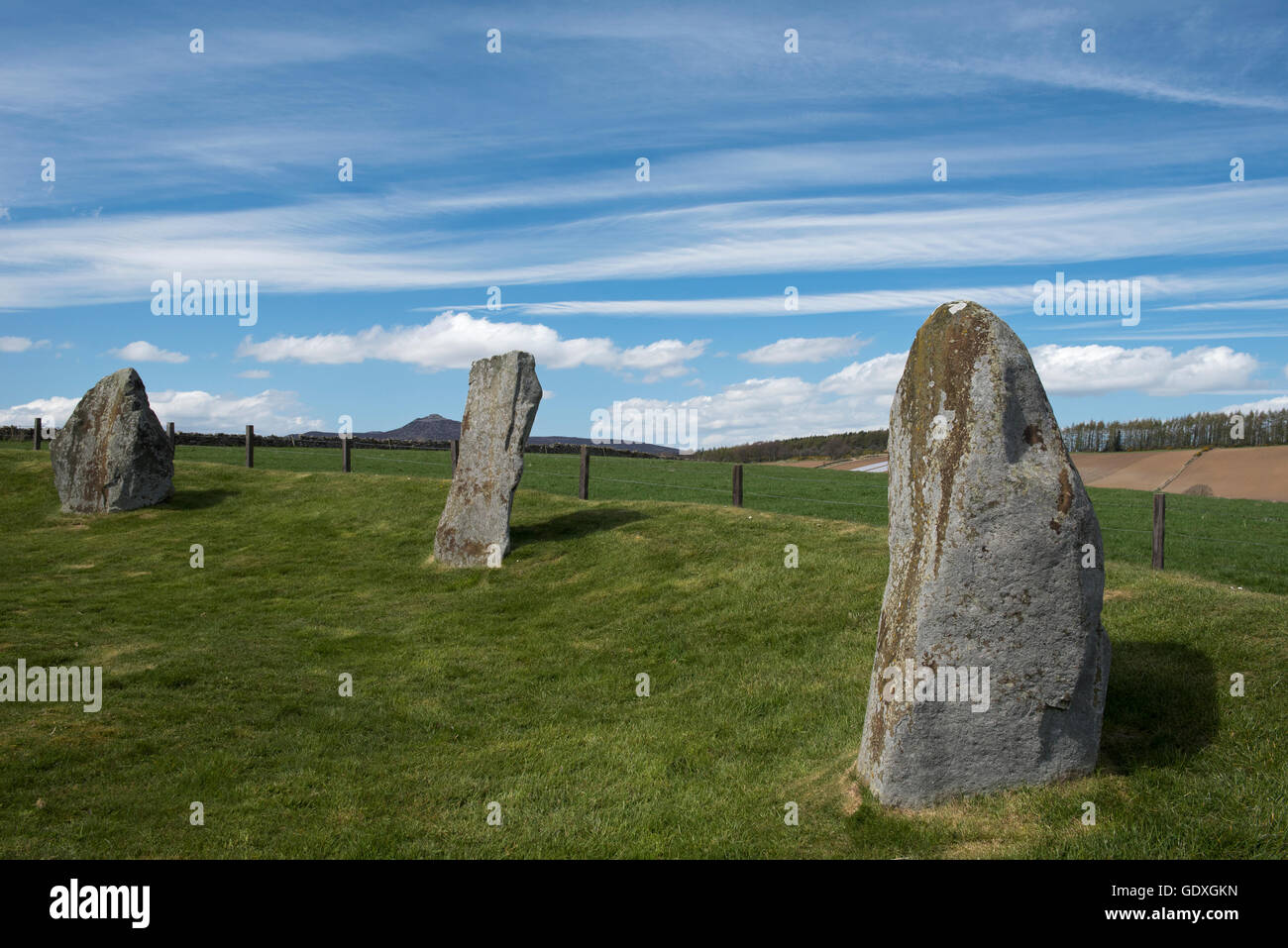 East Aquhorthies Stone Circle, Inverurie, Aberdeenshire, Scotland Stock ...