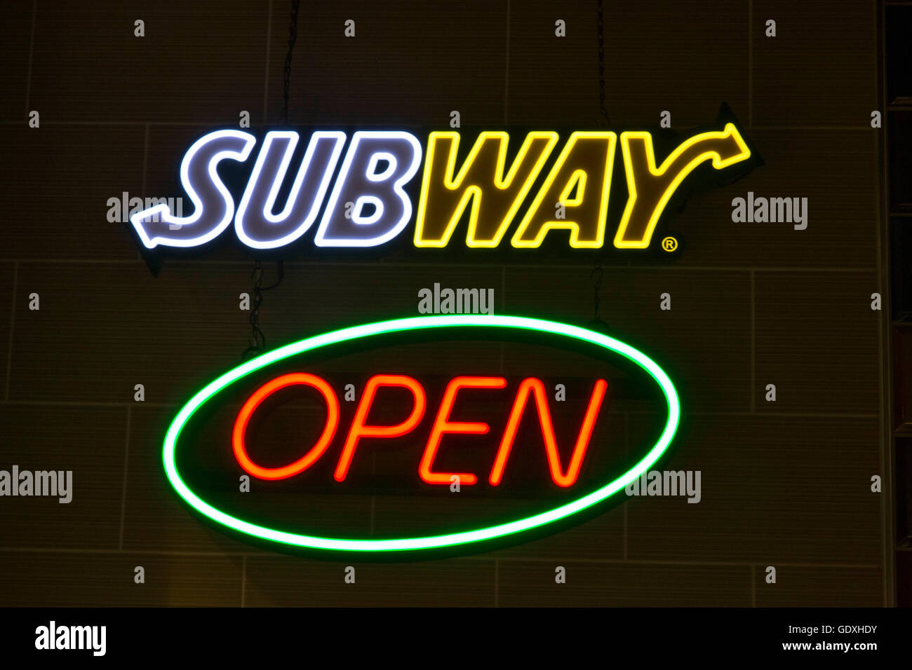 Subway company sign hi-res stock photography and images - Alamy