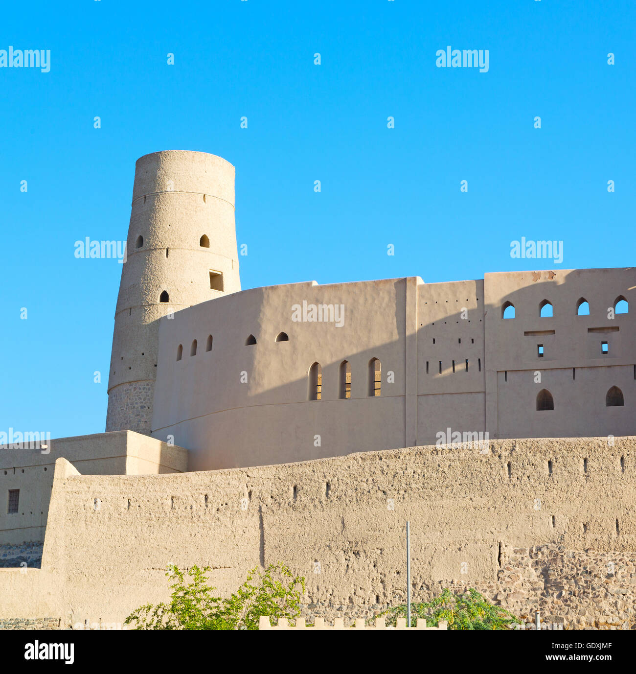 fort battlesment sky and star brick in oman muscat the old defensive ...