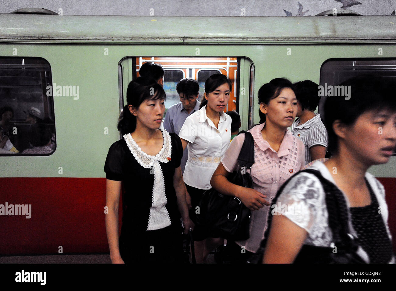 Metro station in Pyongyang Stock Photo - Alamy
