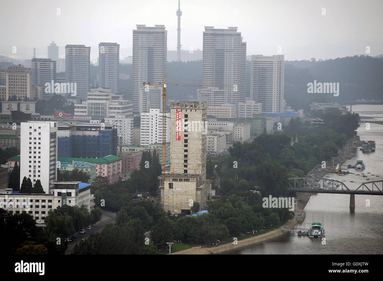 Cityscape of Pyongyang Stock Photo - Alamy