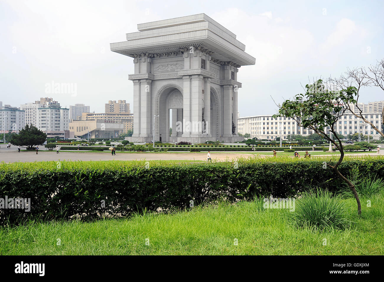 Triumphal Arch in Pyongyang Stock Photo - Alamy