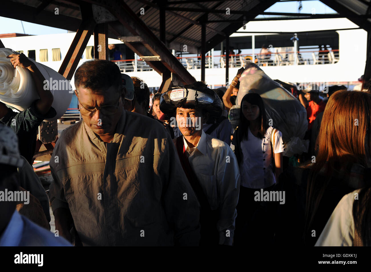 Jetty of the Dala ferry Stock Photo - Alamy