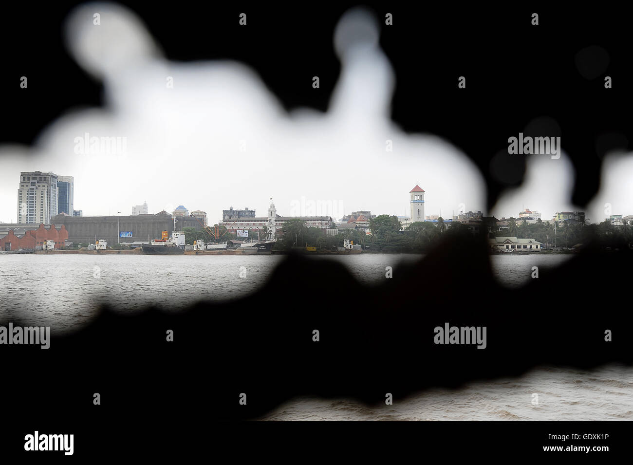 Rangoon river and old city hi-res stock photography and images - Alamy