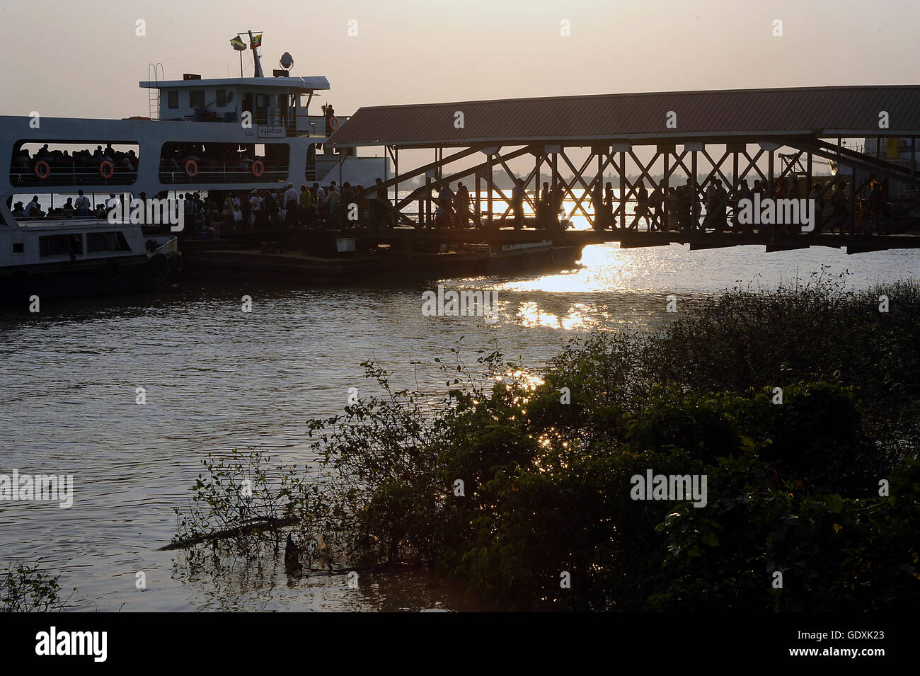 Pansodan ferry terminal hi-res stock photography and images - Alamy
