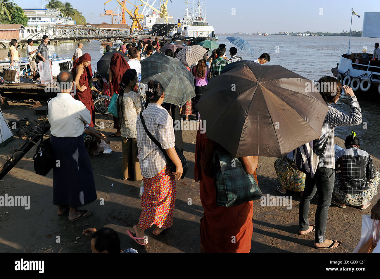 Jetty of the Dala ferry Stock Photo - Alamy