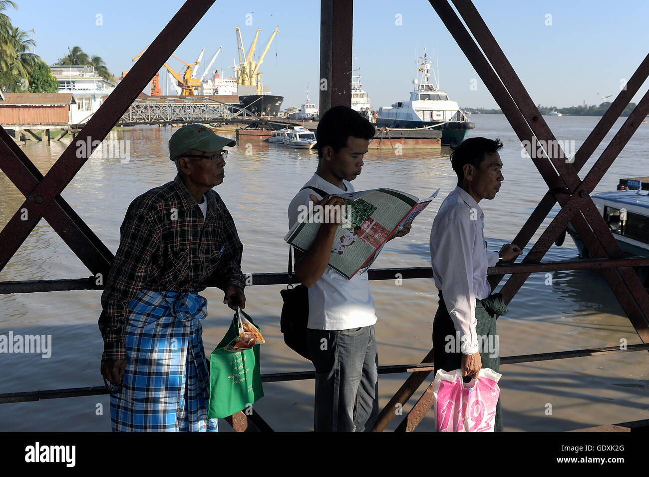 Jetty of the Dala ferry Stock Photo - Alamy