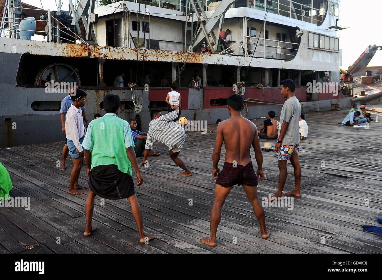 A game of Chin Lone Stock Photo - Alamy