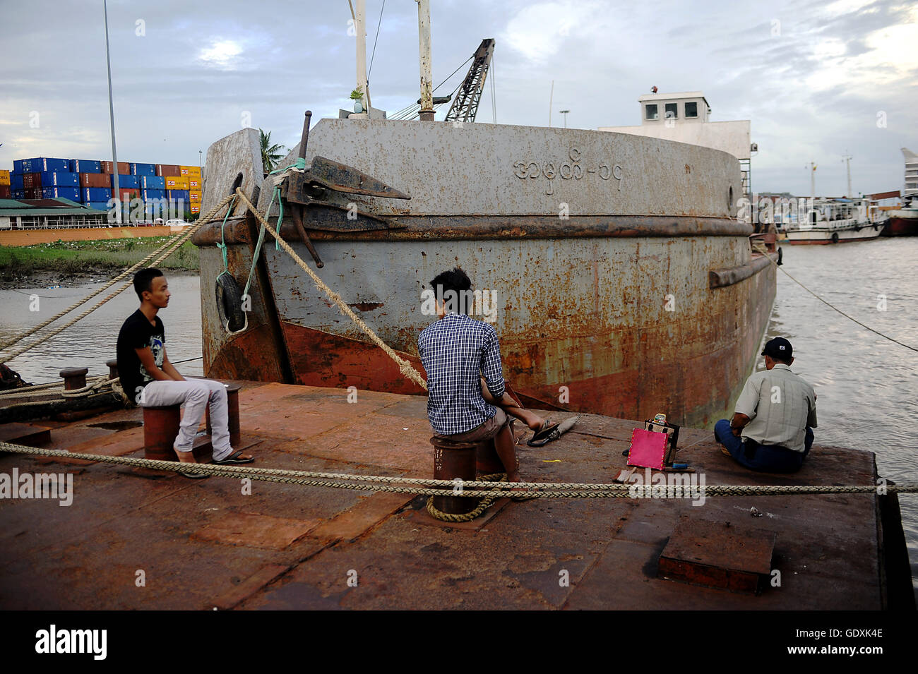 Rangoon river and old city hi-res stock photography and images - Alamy