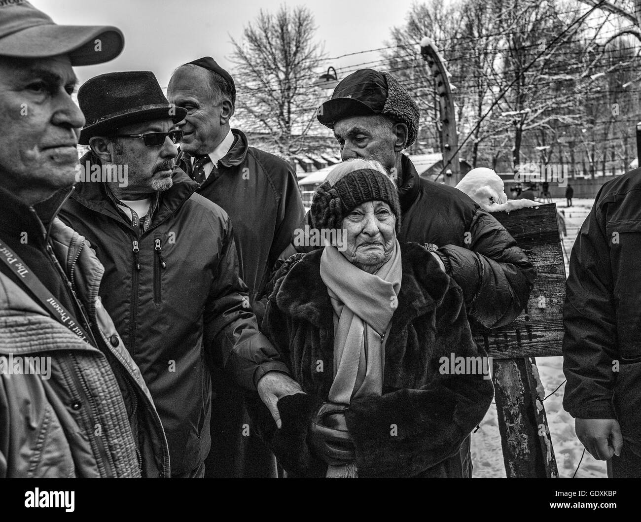 Jewish survivors concentration camp Black and White Stock Photos ...