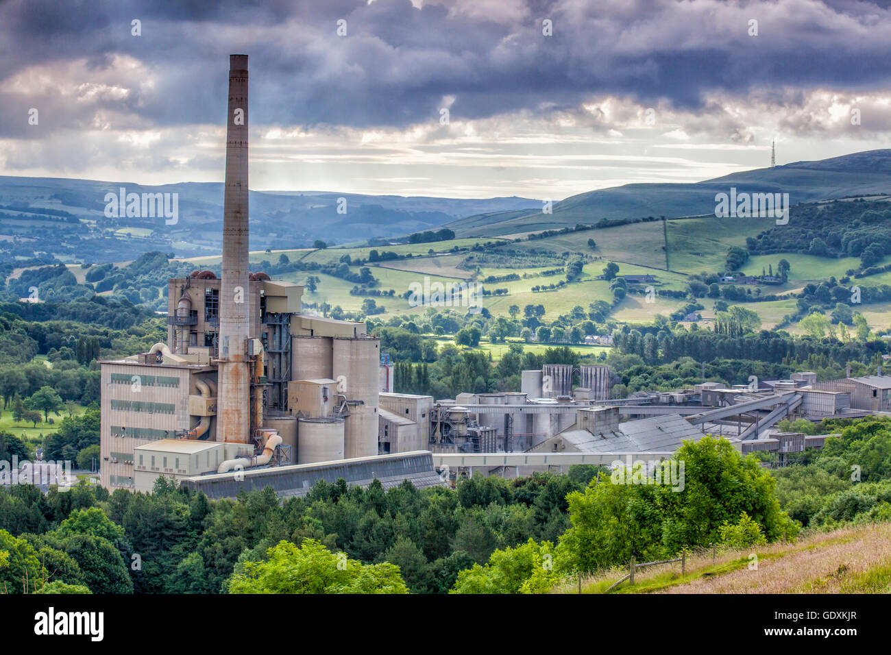 Lafarge cement works,Hope Valley, Peak District National Park ...