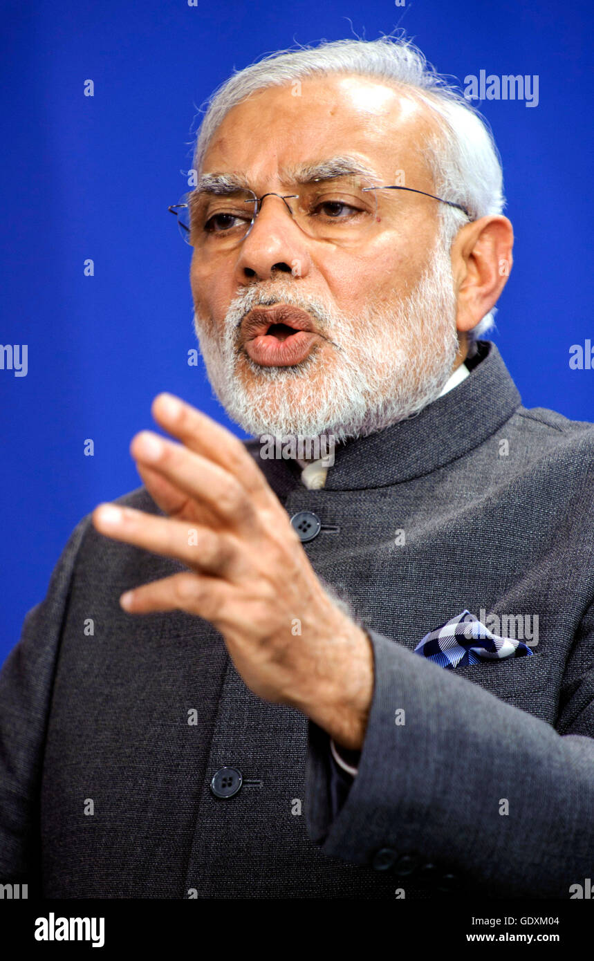 Portrait of narendra modi hi-res stock photography and images - Alamy