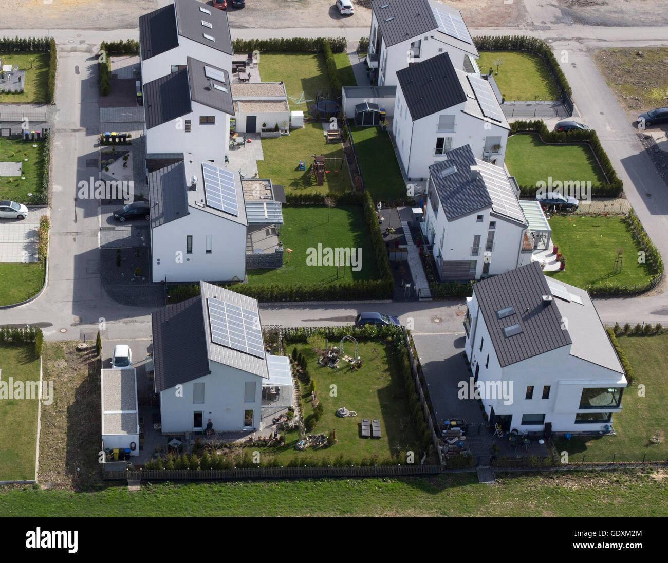 Aerial new housing development in hi-res stock photography and images ...