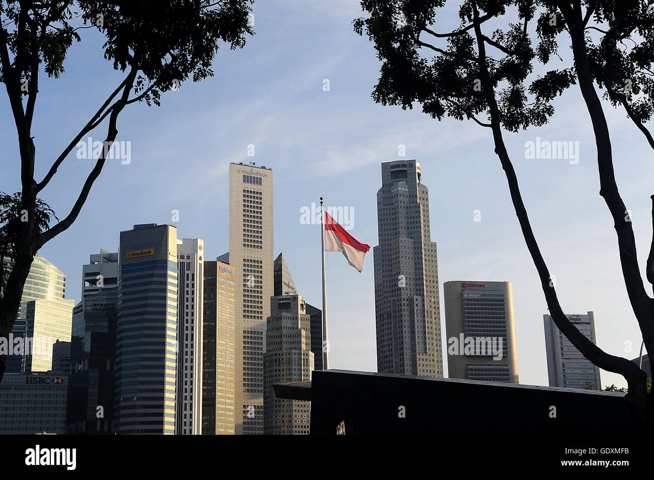 Raffles Place Singapore Stock Photo - Alamy