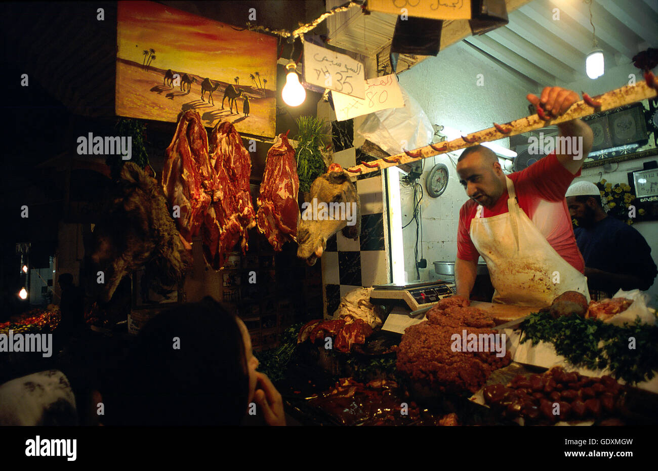 Moroccan camel butcher Stock Photo - Alamy