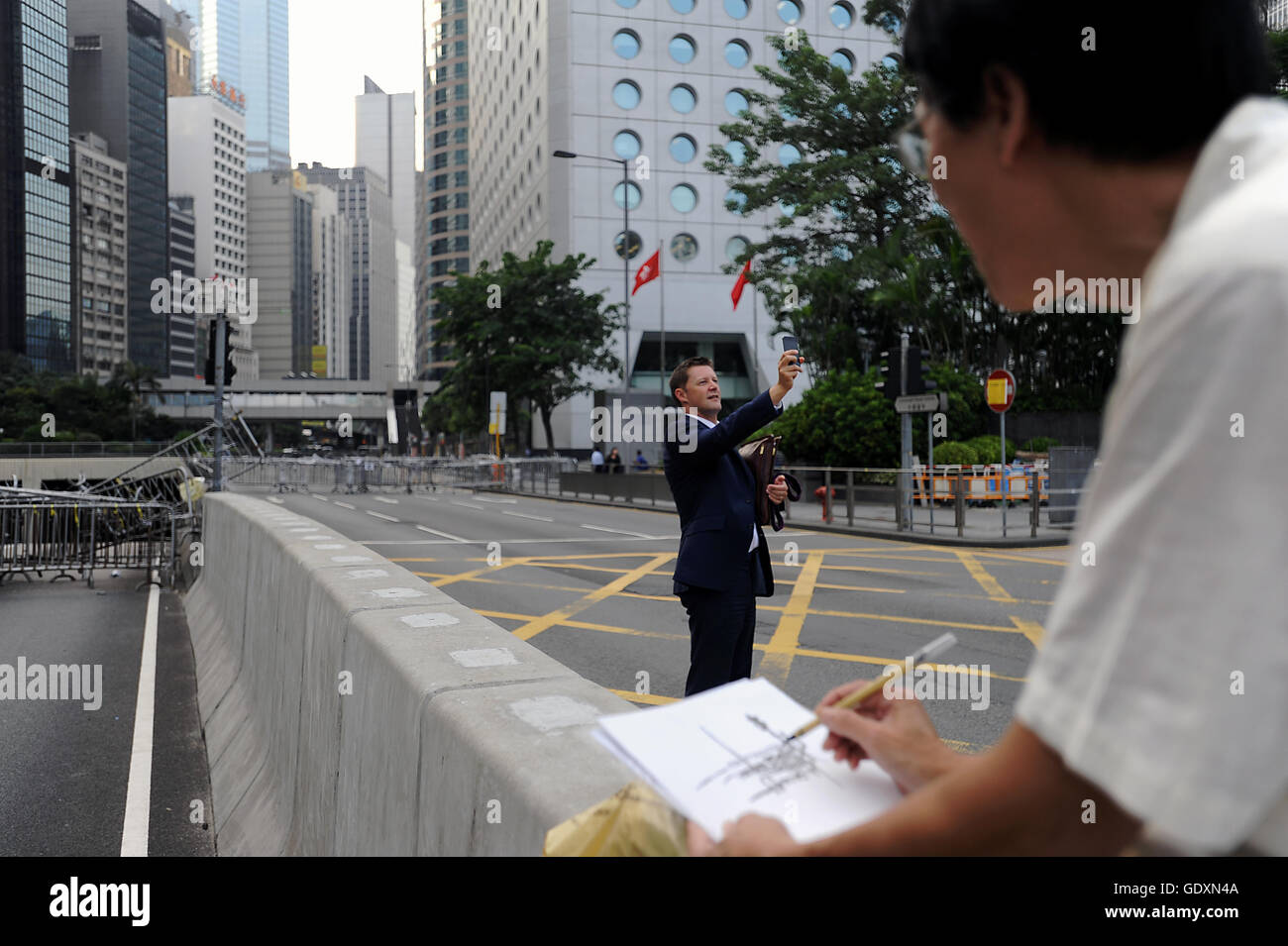 Pro-democracy protests in Hong Kong Stock Photo - Alamy