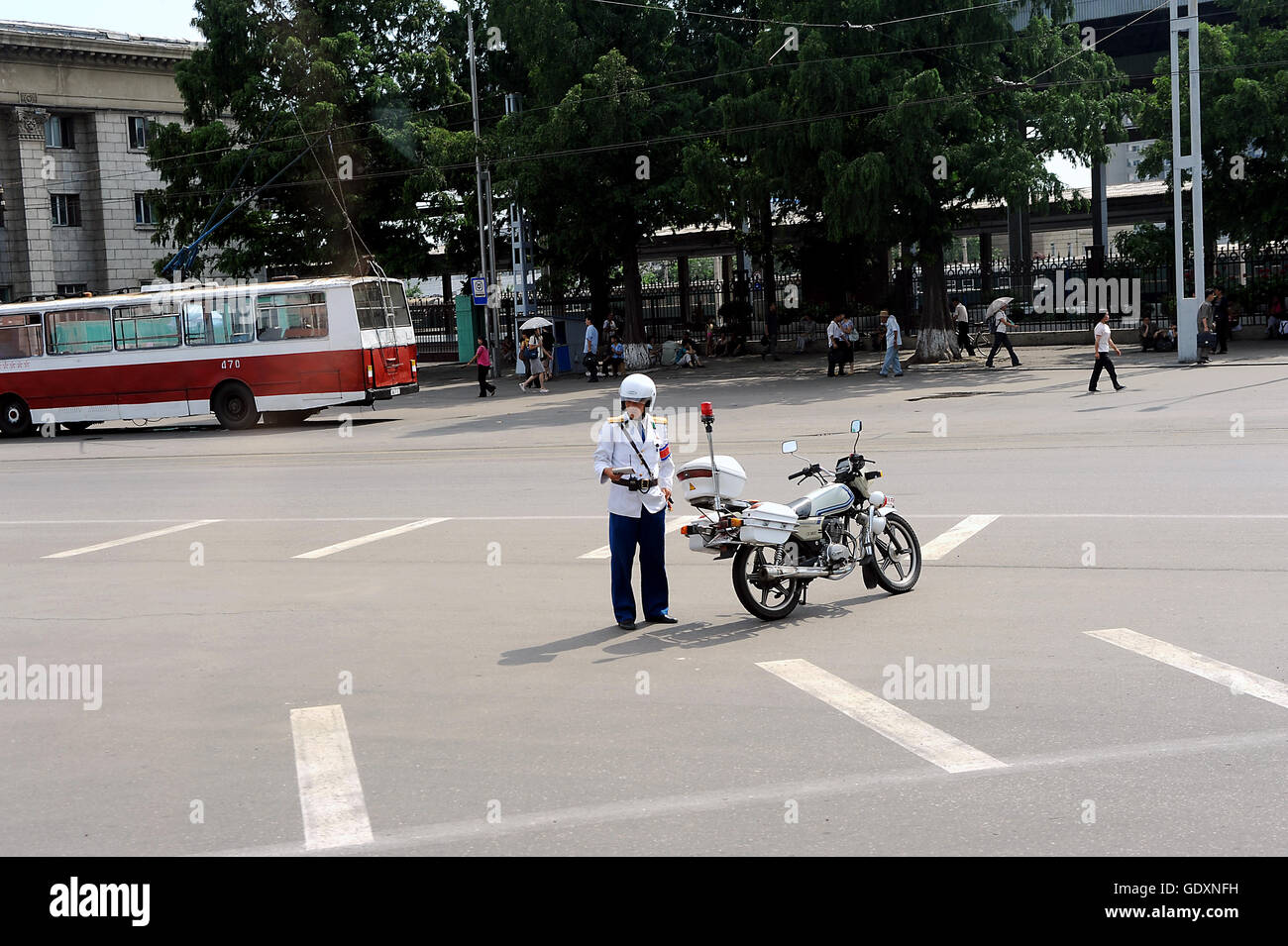 Traffic police in pyongyang hi-res stock photography and images - Alamy