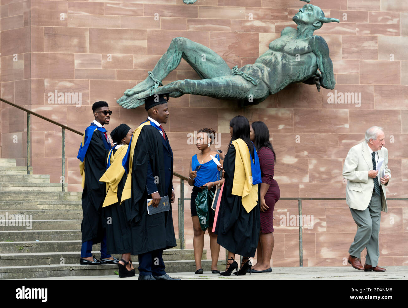 Graduation day at Coventry University, West Midlands, England, UK Stock ...