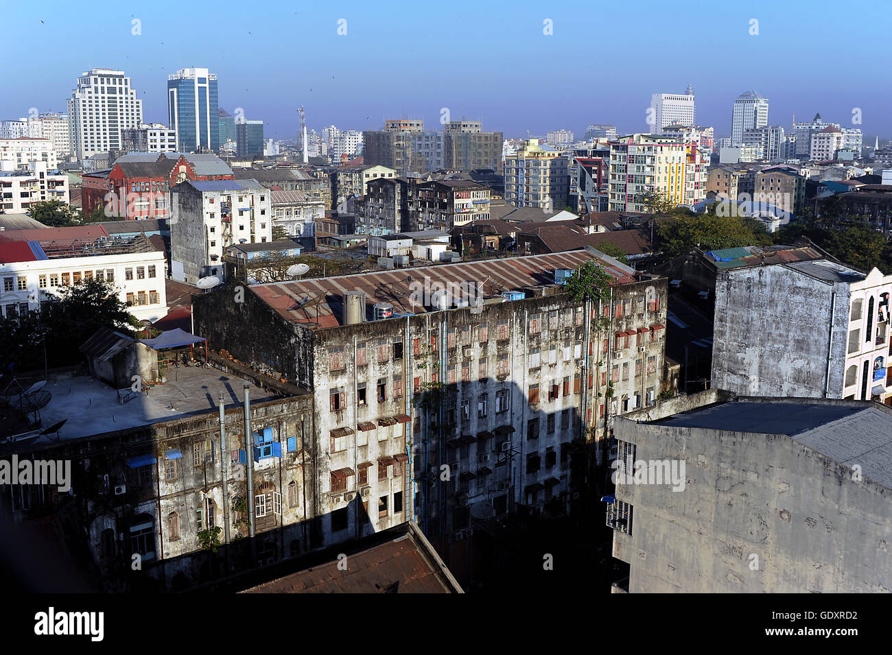 Downtown area of yangon hi-res stock photography and images - Alamy