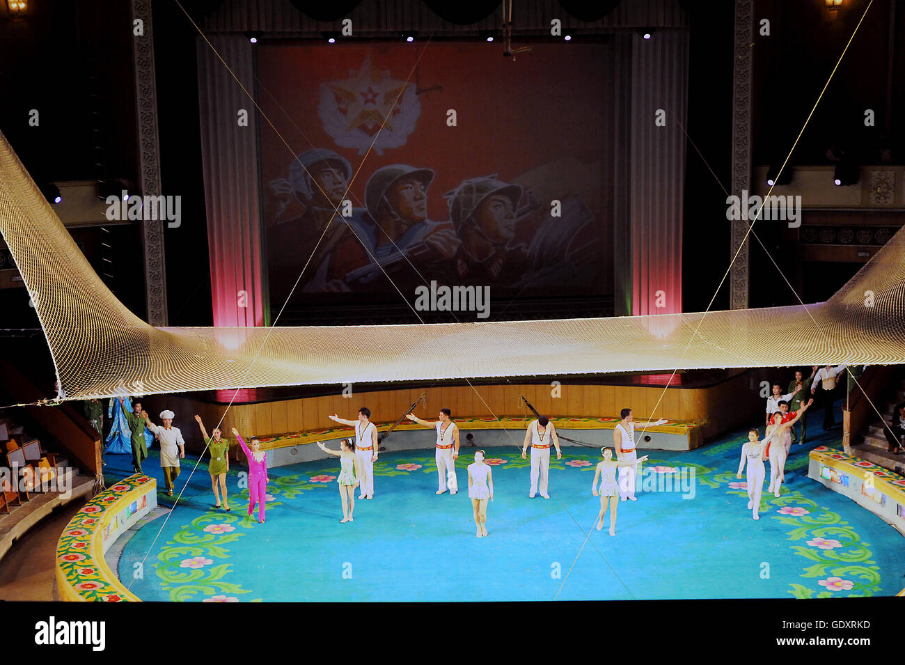 NORTH KOREA. Pyongyang. 2012. Military circus Stock Photo - Alamy